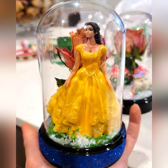 Art | Beauty And The Beast Disney Belle Enchanted Rose Scene In The ...